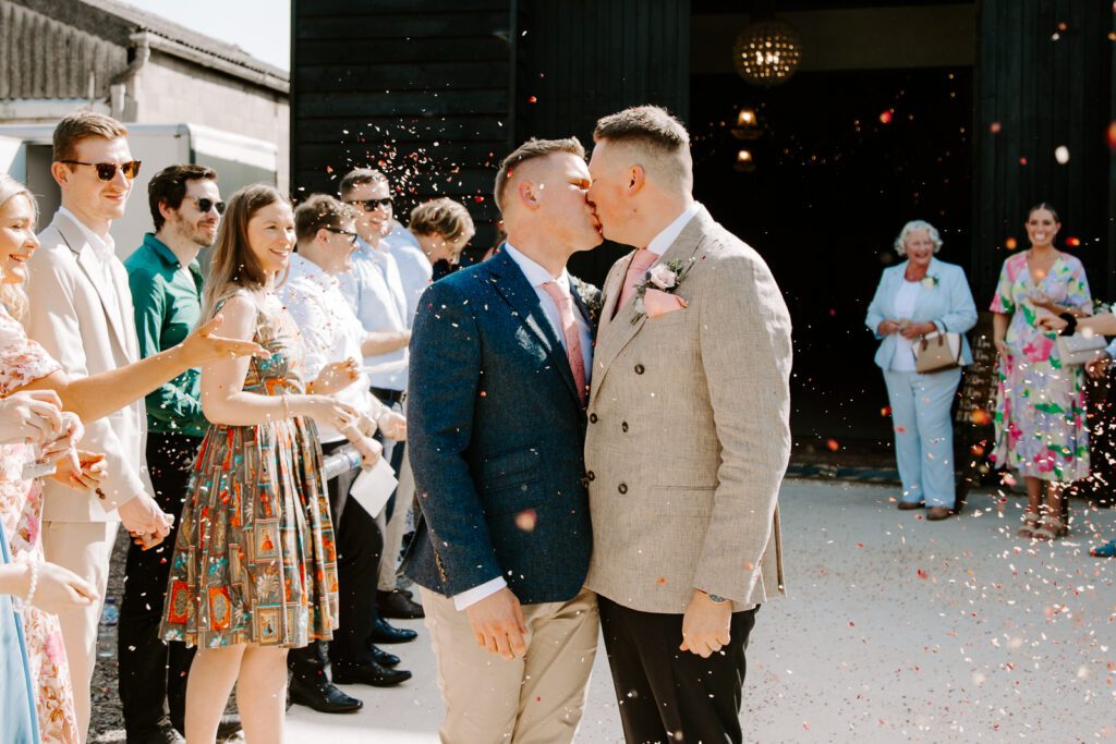Barn at Brookend Green Farm wedding photographer: Toby & Josh's ...